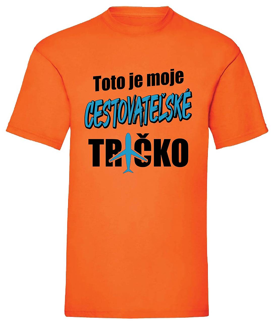 Cestovateľské tričko - pánske (Oranžová) / jedinecne_tricka - SAShE.sk