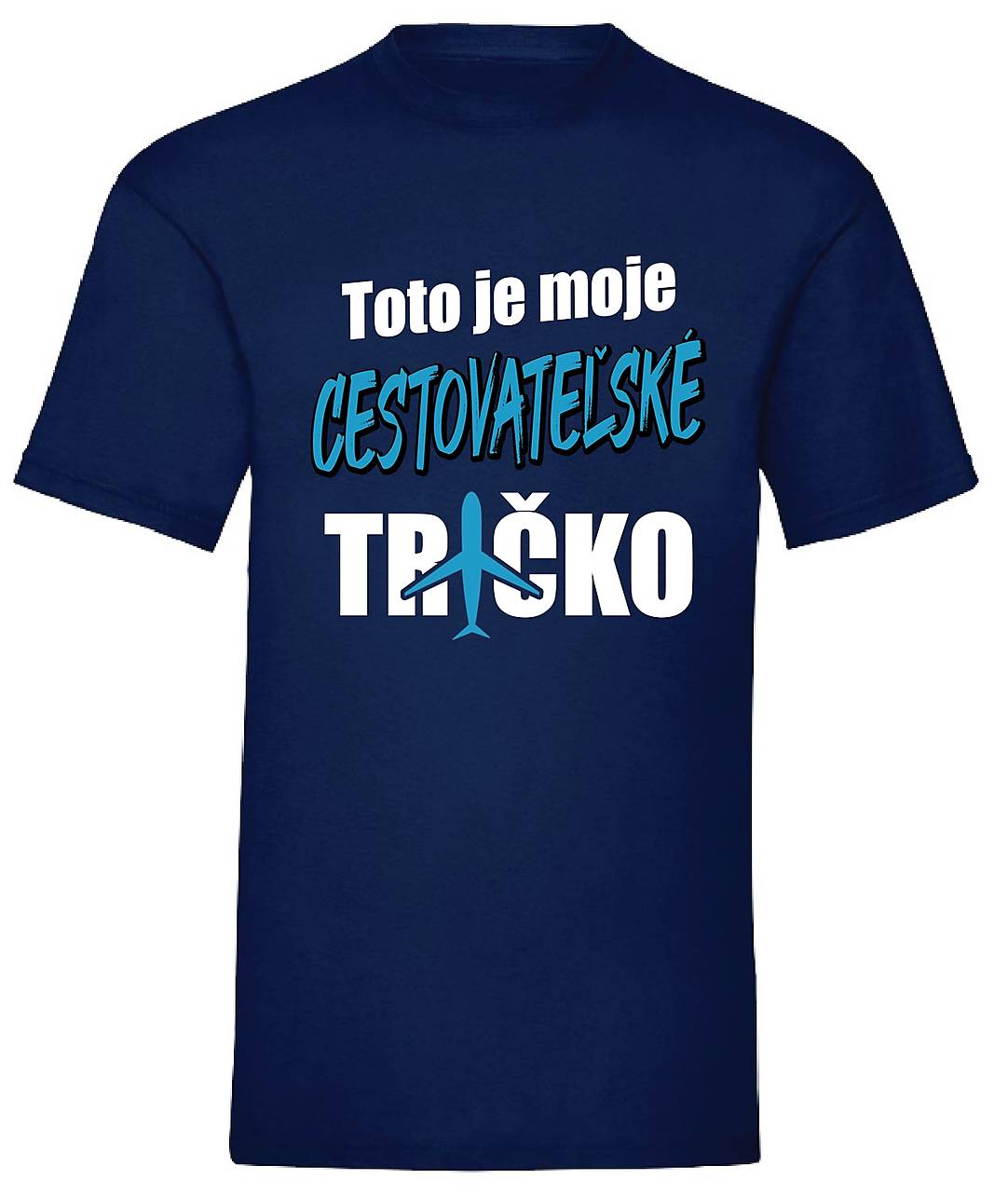 Cestovateľské tričko - pánske (Modrá) / jedinecne_tricka - SAShE.sk