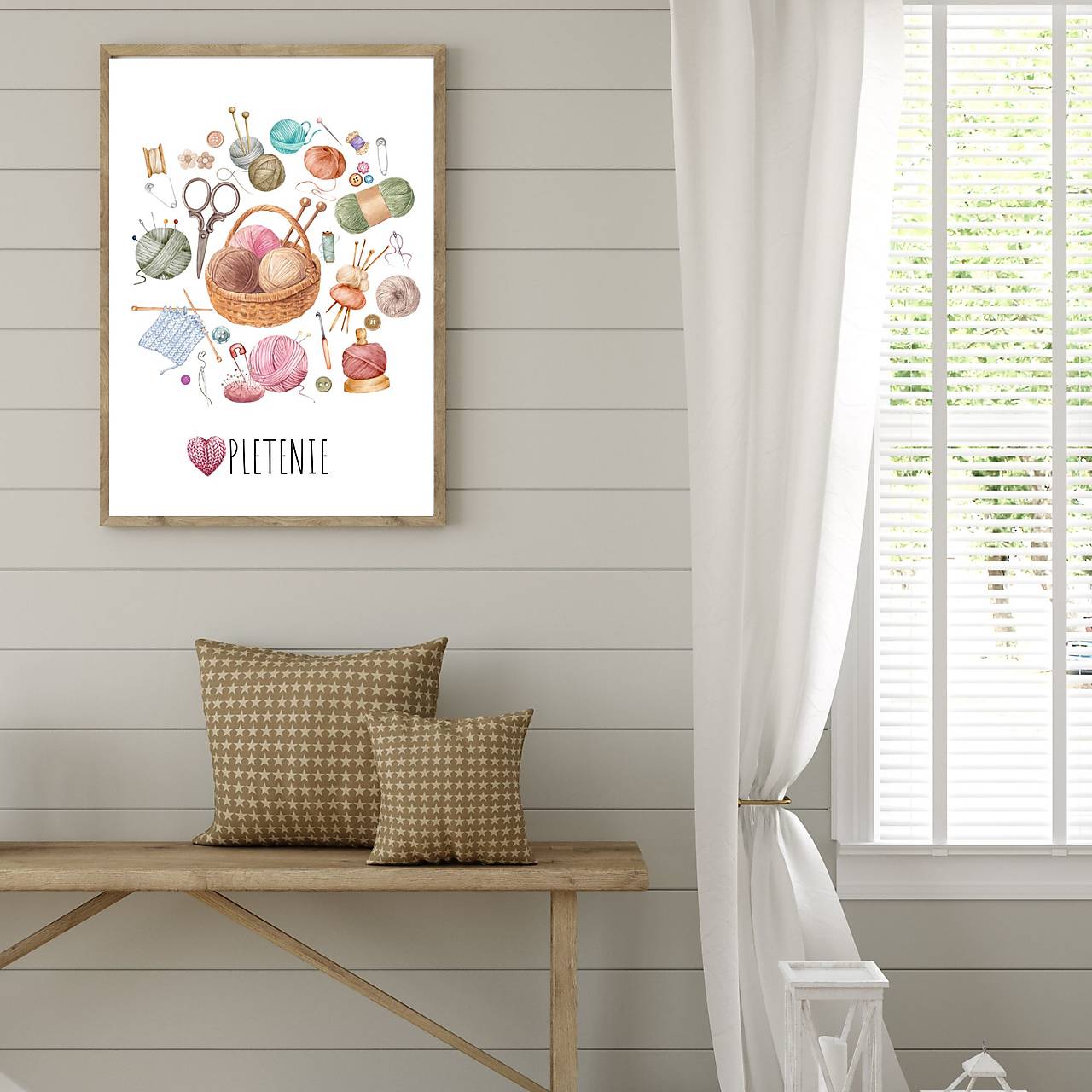 Plagát Milujem pletenie PDF / DigitalneRadosti - SAShE.sk