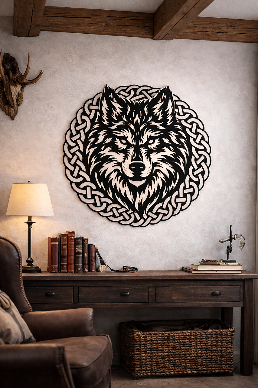 Kovový obraz VLK – symbol sily a dominancie / plechart - SAShE.sk